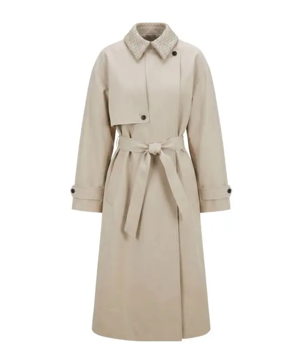 Bottega Veneta Belted Waist Trench Coat - Nude