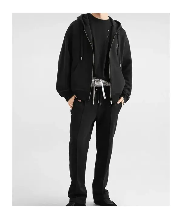 Dolce & Gabbana Cotton Hooded Sweatshirt With Logo Plate