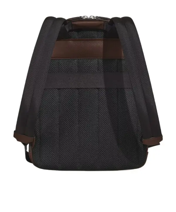 Montblanc Sartorial Leather Medium Backpack With 3 Compartments