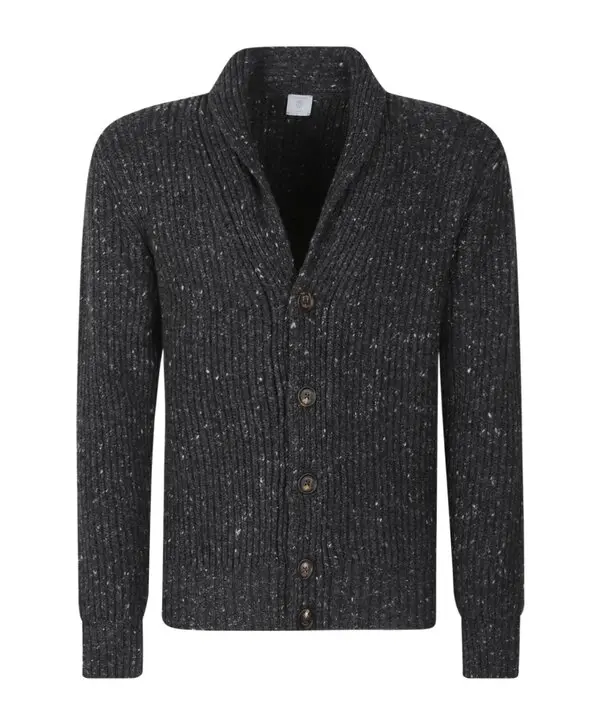 Eleventy Button-down Knitwear - Black