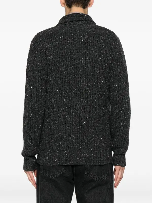 Eleventy Button-down Knitwear With Shawl Collar