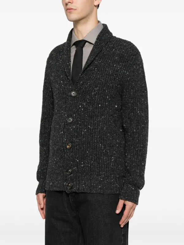 Eleventy Button-down Knitwear With Shawl Collar