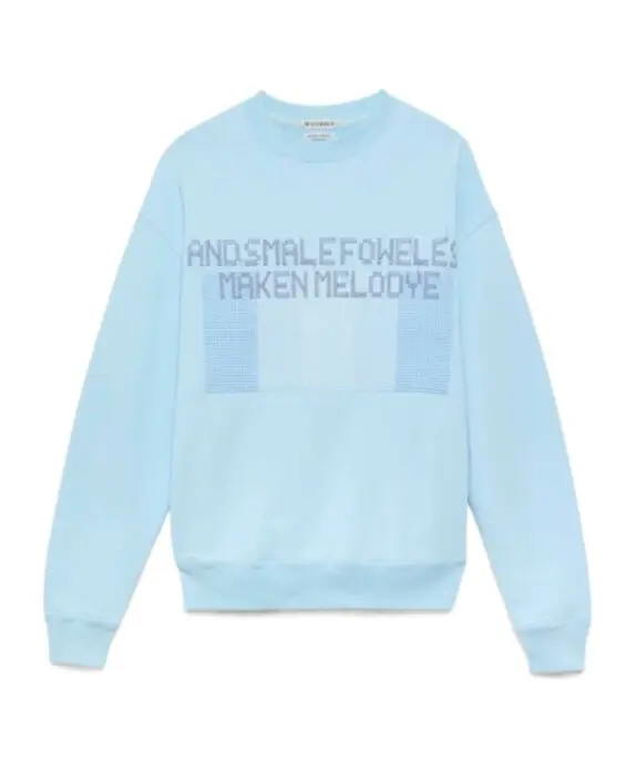 J.W.ANDERSON Painted Birds Sweatshirt In Sky Blue