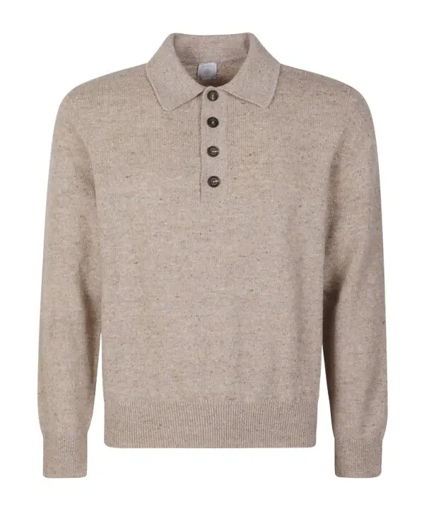 Eleventy Button-placket Polo-collar Polo Shirt