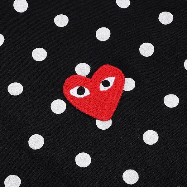 Comme Des Garçons Polka Dot Long-sleeved T-shirt