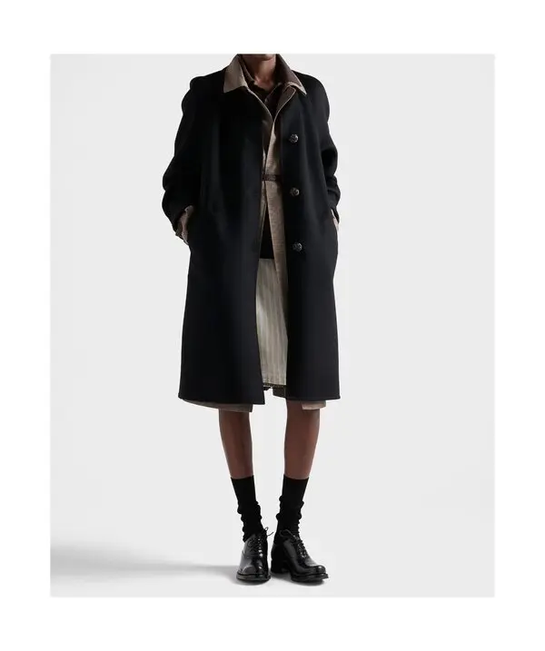Prada Single-breasted Long Coat