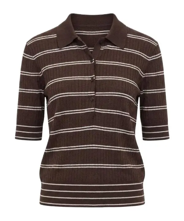 Closed Short Sleeve Polo Made Of Wool