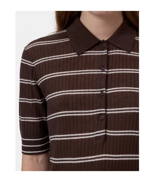 Closed Striped Wool Polo Shirt
