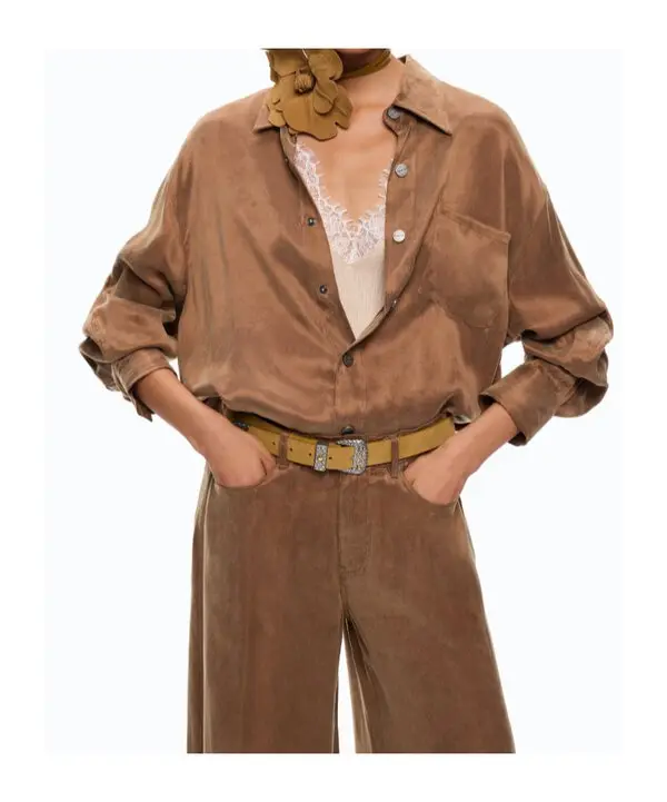 Pinko Love Birds Intarsia Buttoned Shirt