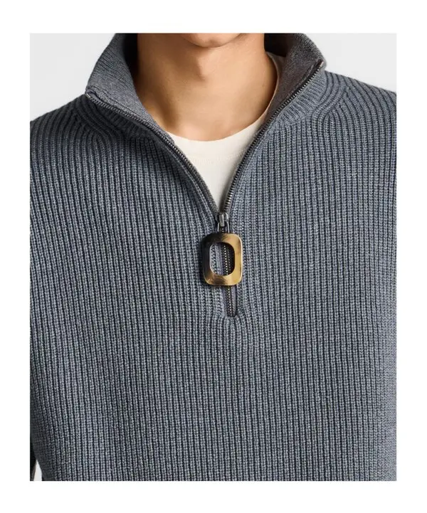 J.W.ANDERSON Half Zip Jumper In Steel