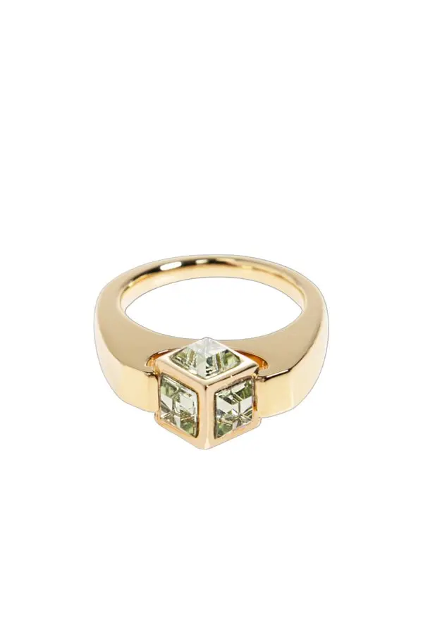 JIMMY CHOO Cube Triple Gemstone Rings