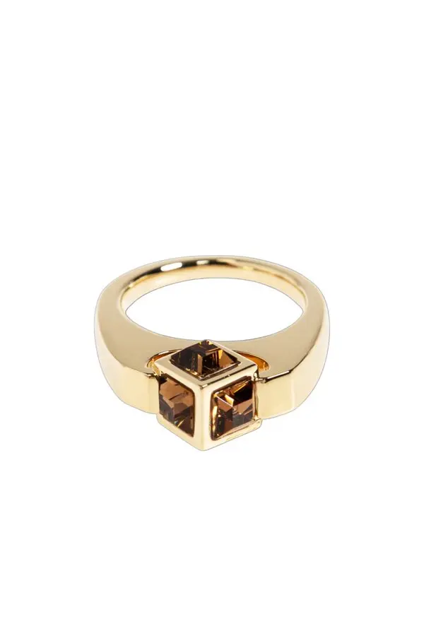 JIMMY CHOO Cube Triple Gemstone Rings