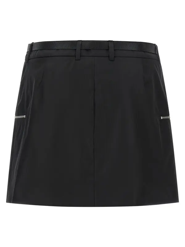 Prada Belted Mini Skirt