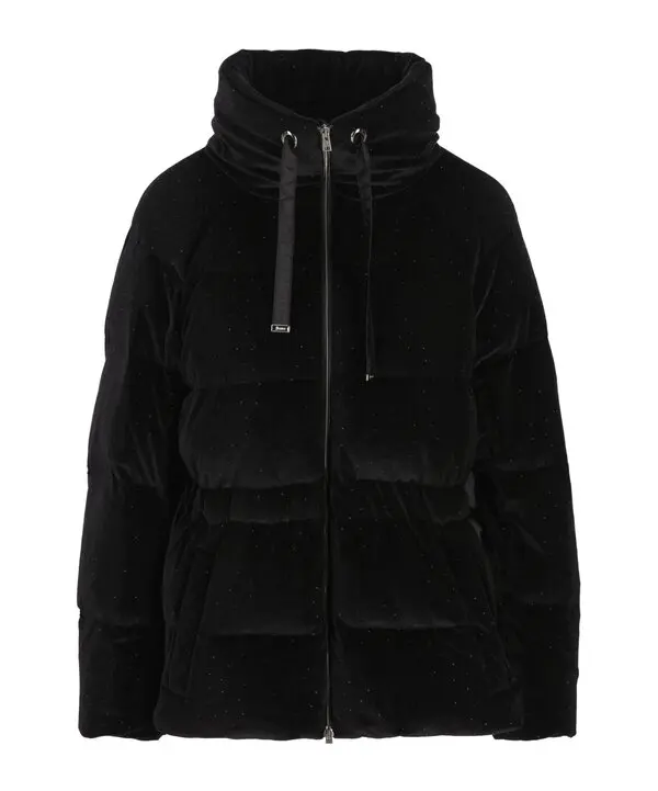 Herno Long-sleeved Hooded Cotton Jacket - Black