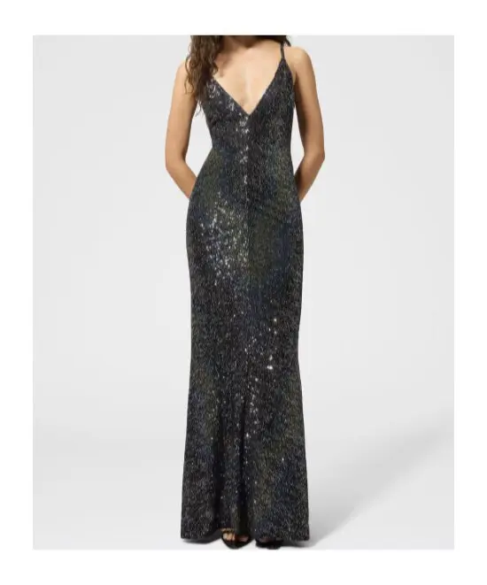 Missoni Sequin-embellished V-neck Maxi Dress
