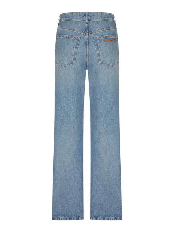 Miu Miu Five-pocket Wide-leg Jeans