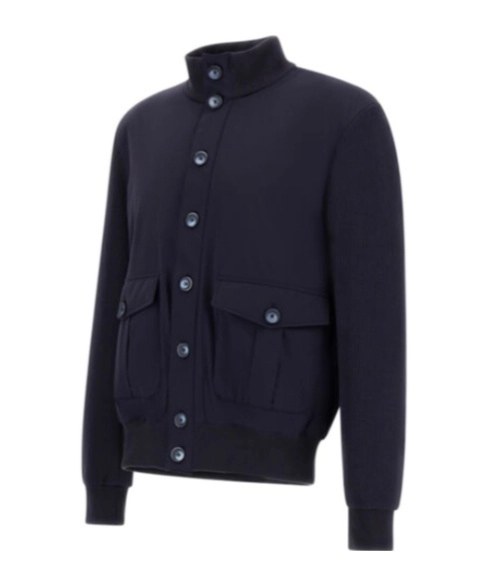 Herno Cotton Interlock And Travel Nylon Resort Jacket