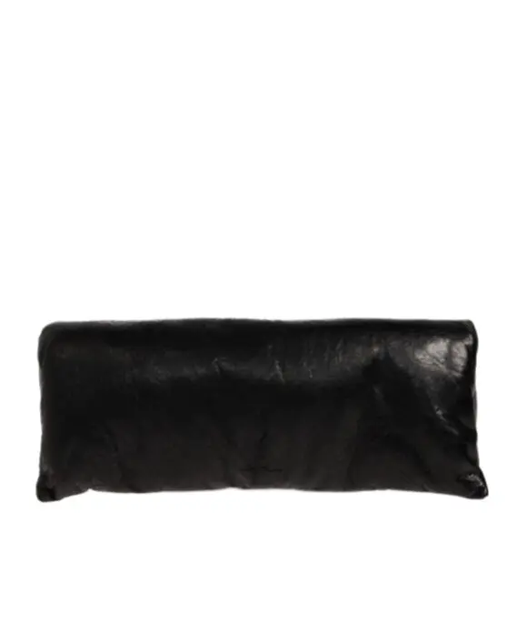 Rick Owens Logo-debossed Padded Leather Clutch Bag