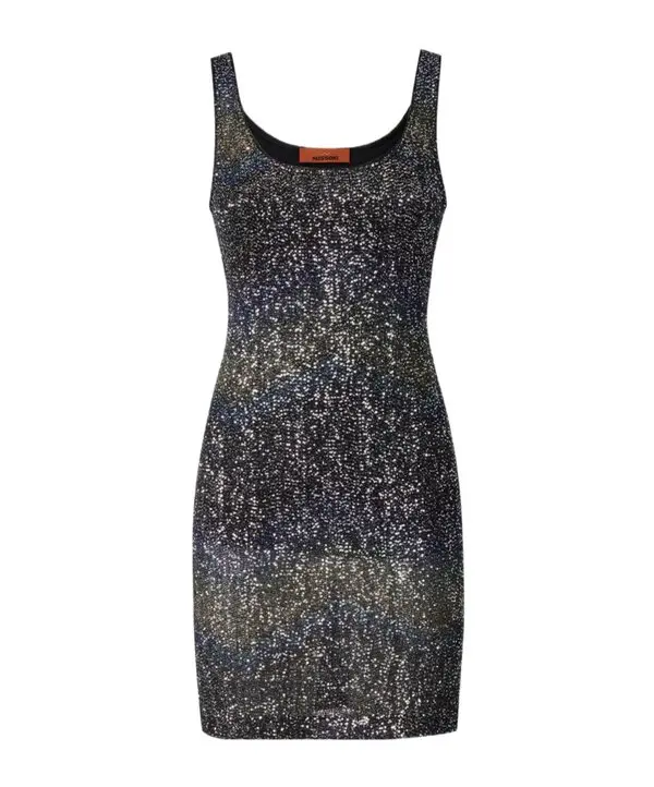 Missoni Sequin-embellished Zig-zag Mini Dress