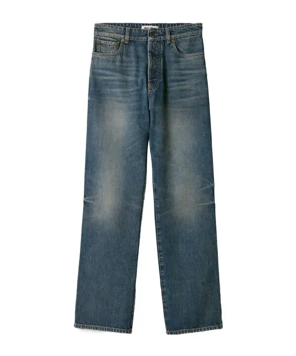 Miu Miu Five-pocket Denim Jeans - Navy Blue