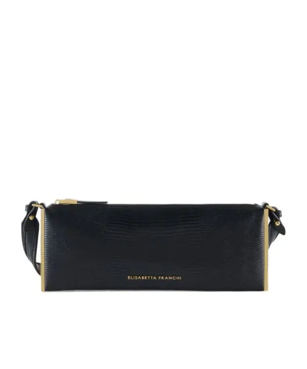 Elisabetta Franchi Over-the-shoulder Bag With Lizard Print