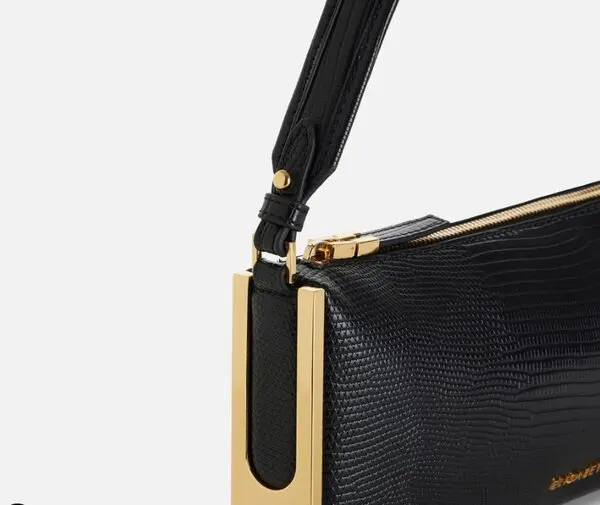 Elisabetta Franchi Over-the-shoulder Bag With Lizard Print