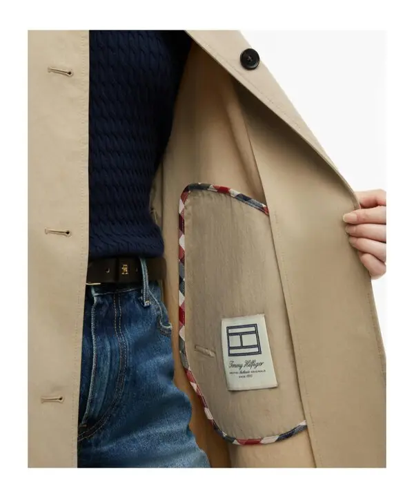 Tommy Hilfiger Water Repellent Twill Single Breasted Coat
