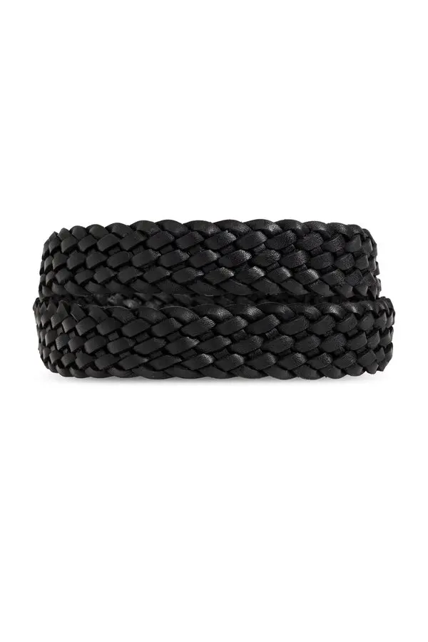 ANINE BING Braided Leather Belt