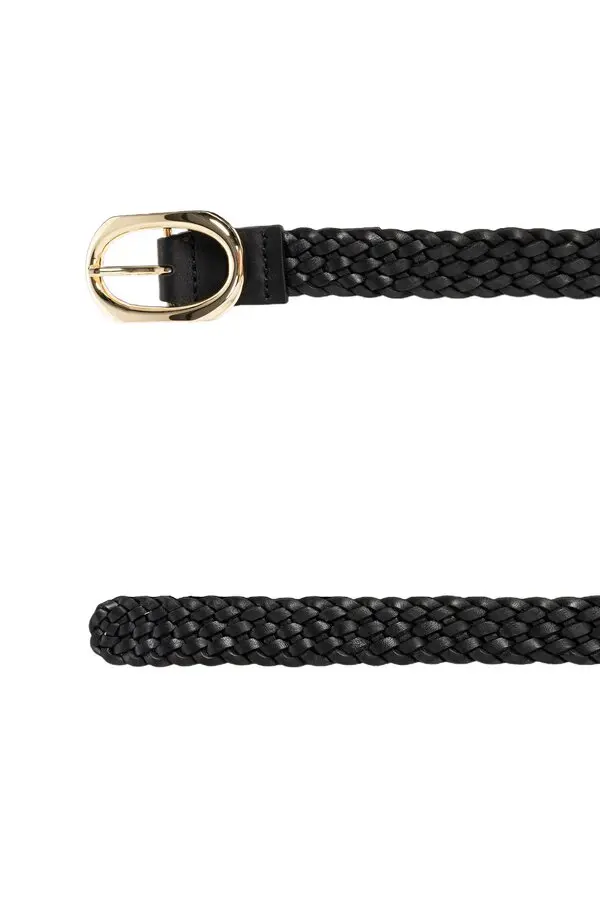 ANINE BING Braided Leather Belt