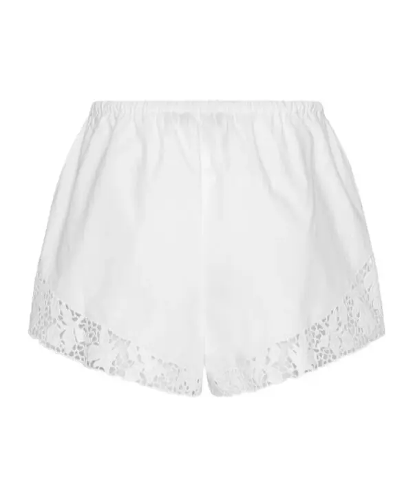 ROTATE BY BIRGER CHRISTENSEN Lace-trim Drawstring Shorts - Bright White