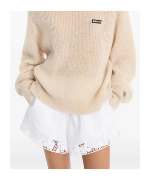 ROTATE BY BIRGER CHRISTENSEN Drawstring Lace Shorts