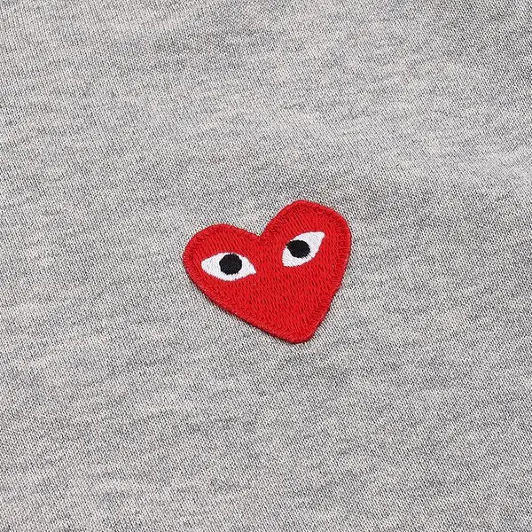 Play Comme Des Garcon Heart-logo Zip-up Hoodie