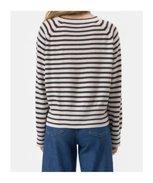Closed Long-sleeved Striped Pullover