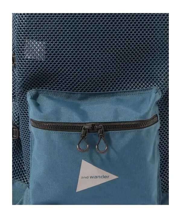 AND WANDER Mesh Patchwork Backpack