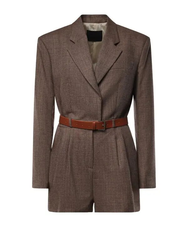 DONDUP Pleated Belted Jumpsuit