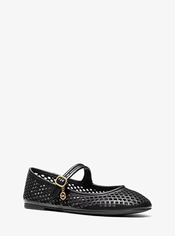 Michael Kors Nellie Laser-cut Leather Flat