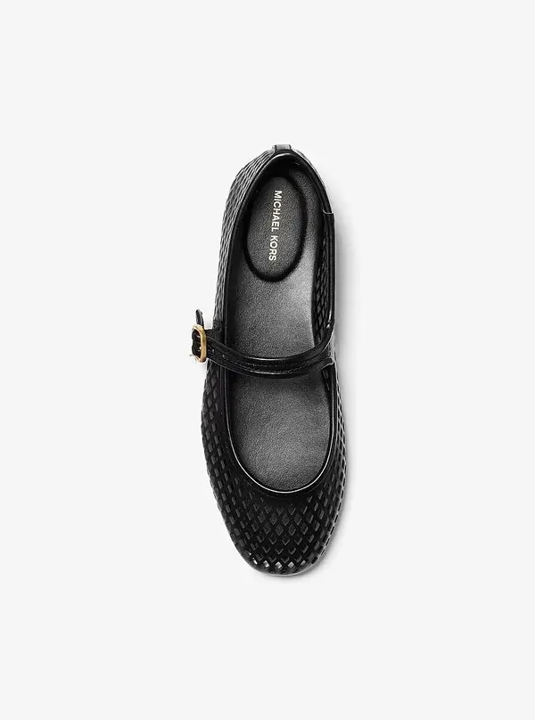Michael Kors Nellie Laser-cut Leather Flat