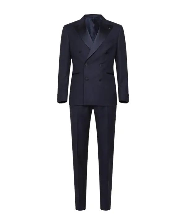 Tagliatore Satin Lapel Double-breasted Suit