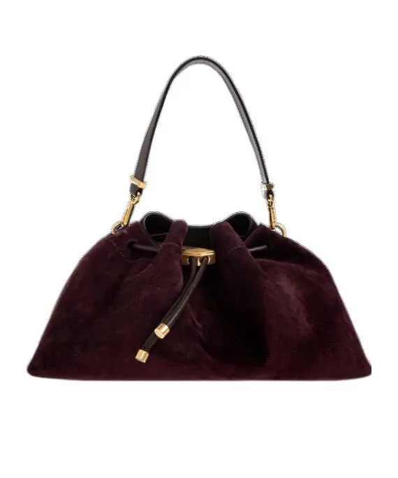 JIMMY CHOO Drawstring Bon Bon Bucket Shoulder Bag - Black