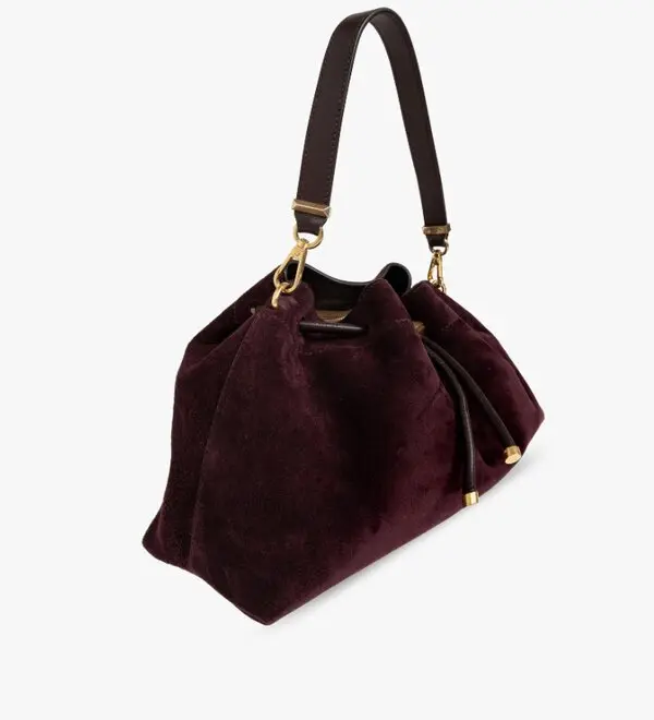 JIMMY CHOO Drawstring Bon Bon Bucket Shoulder Bag