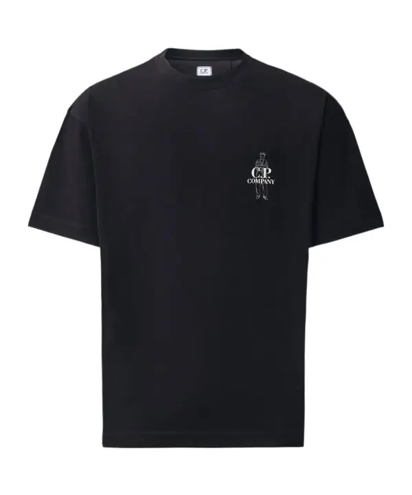C.P. COMPANY Logo-embroidered T-shirt