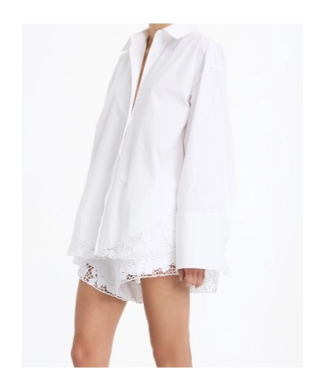 ROTATE BY BIRGER CHRISTENSEN Oversized Lace Shirt