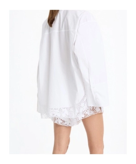 ROTATE BY BIRGER CHRISTENSEN Oversized Lace Shirt