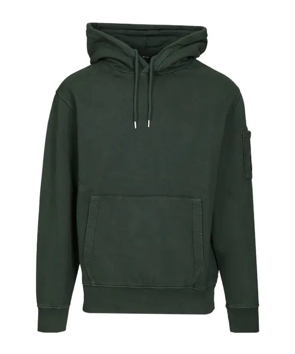 C.P. COMPANY Brushed Twill Fleece Hoodie