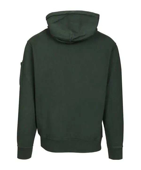 C.P. COMPANY Brushed Twill Fleece Hoodie