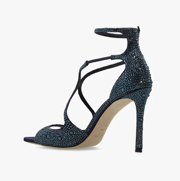 JIMMY CHOO Square-toe High-heeled Sandals