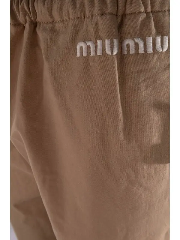 Miu Miu Drawstring Casual Pants