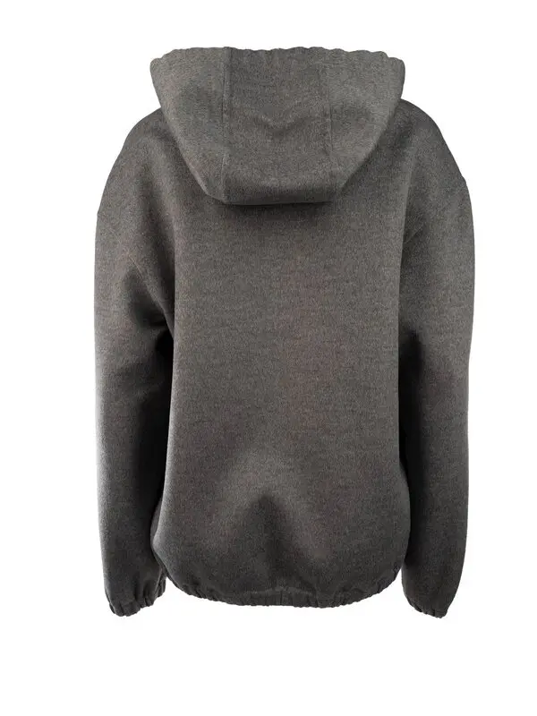 Miu Miu Logo-patch Drawstring Hoodie