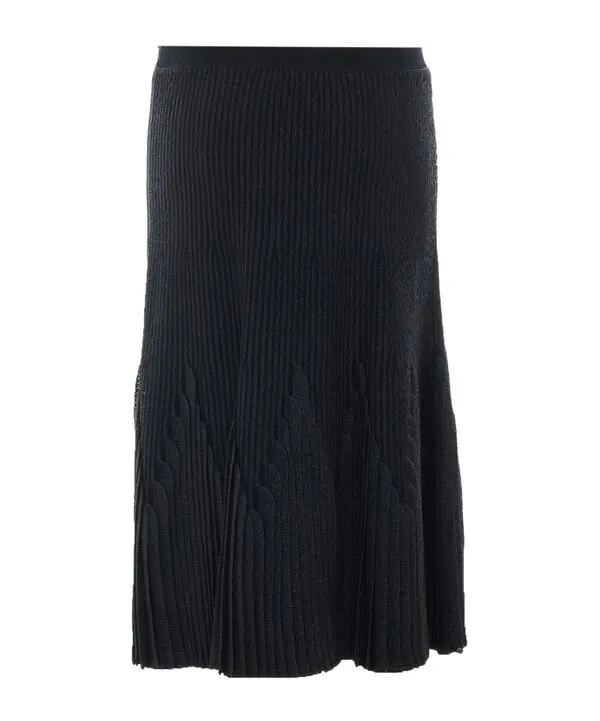 Elisabetta Franchi Ribbed Skirt