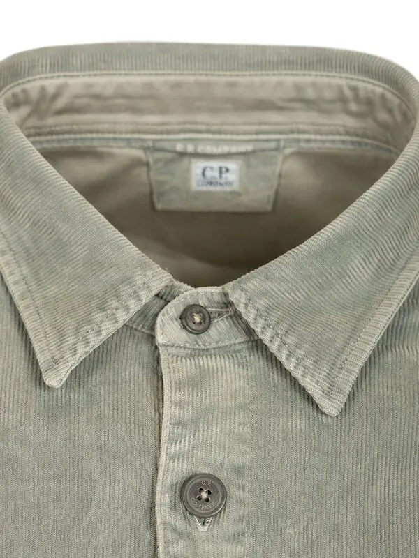 C.P. COMPANY Corduroy Long Sleeve Button Lens Shirt